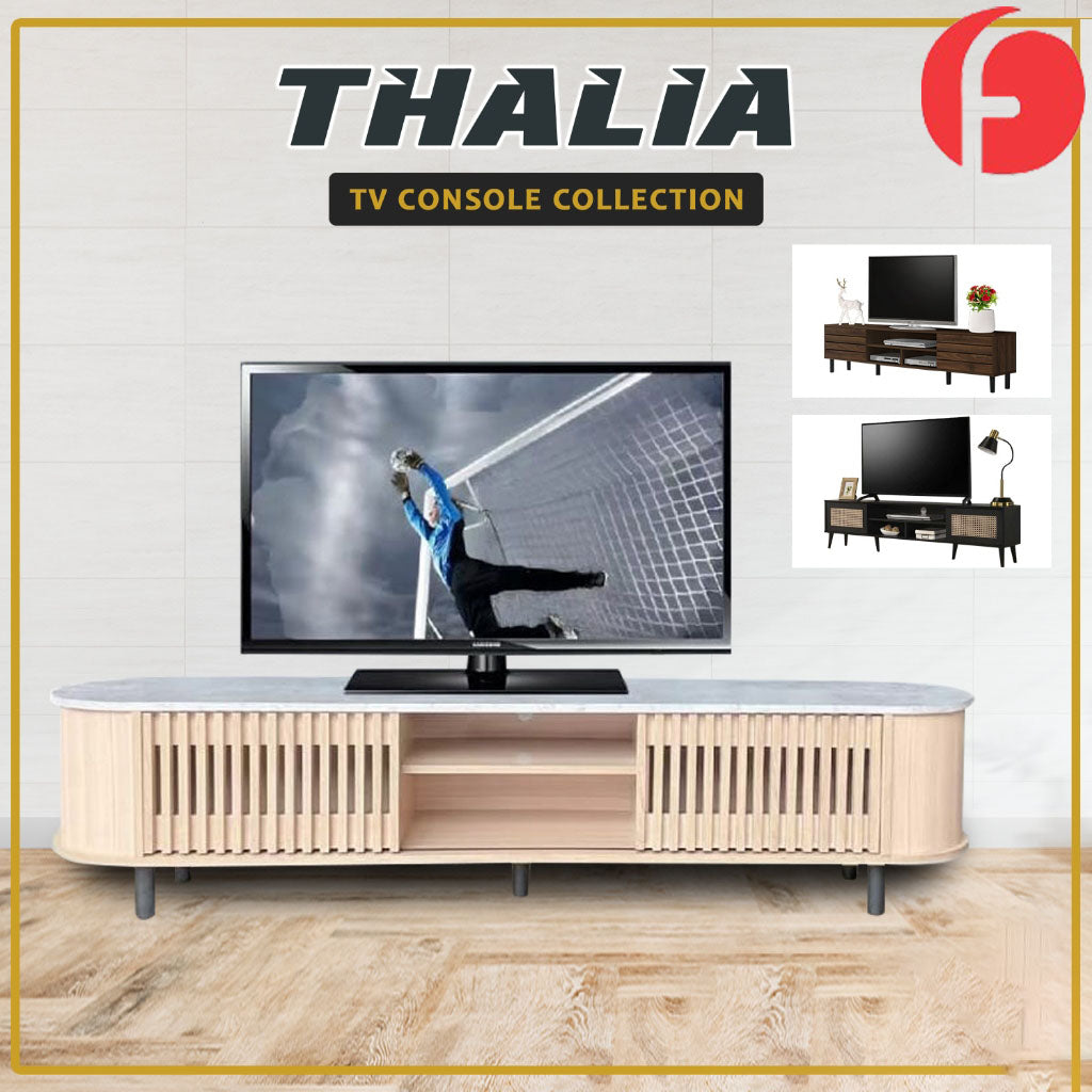 Thalia Series 2 Premium TV Console with Compartment/Drawer Storage ...