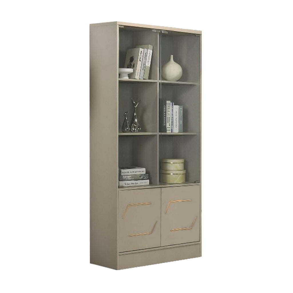 Tessa Series 3 Display Cabinet Book Shelves Glass Door – Furnituremart.sg