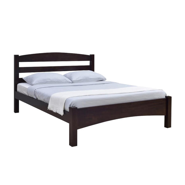Faris Queen Solid Rubberwood Bed Frame w/ Underbed Space - With Mattre ...
