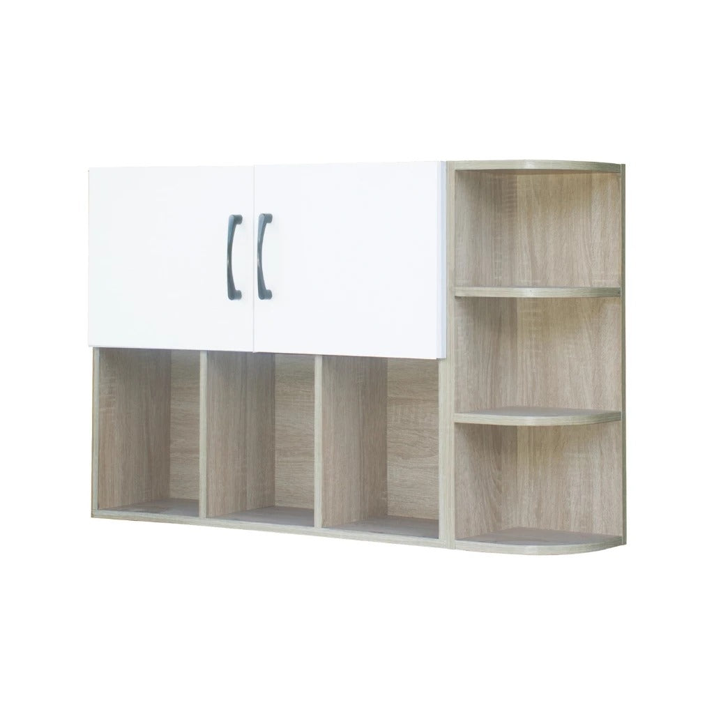 Inari Floating Display Shelf hanging Cabinet Laminated Board in 2 Colo ...